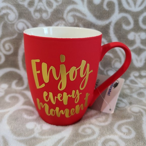 Dining | Red Graduation Mug Enjoy Every Moment | Poshmark